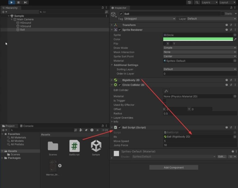 Unity In Practice 0007 Very First Unity C Code To Move And Jump A 2d 0966